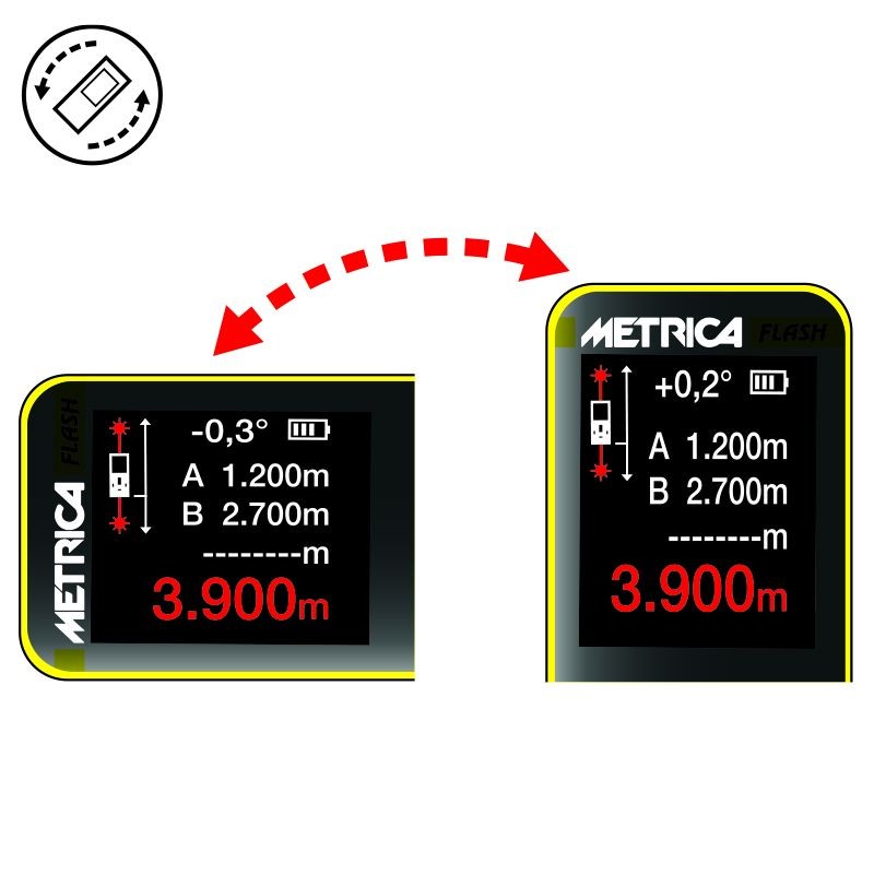 Acheter Télémètre double laser Metrica 50 mètres chez midifix.com ...